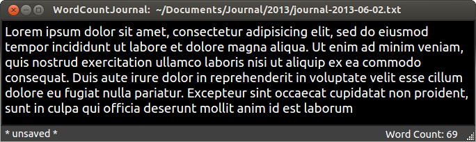 GitHub - HalCanary/WordCountJournal: A PyQt texteditor that counts words.